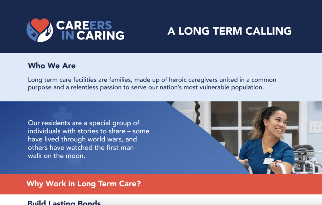 General One Pager - Careers in Caring